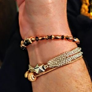 Alex and Ani | Jewelry | Alex And Ani Rose Gold Beaded Bangle | Poshmark